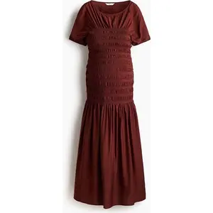 H&m Mama Smocked-detail Ankle-length Dress