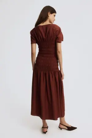 H&m Mama Smocked-detail Ankle-length Dress