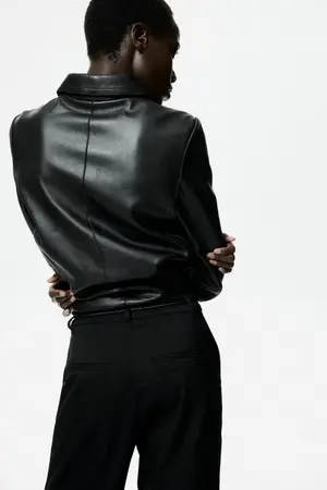 H&m Straight Belted Trousers
