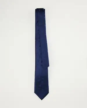 KNOTTERY & CO Pinwheel Silk Jacquard Tie - Navy