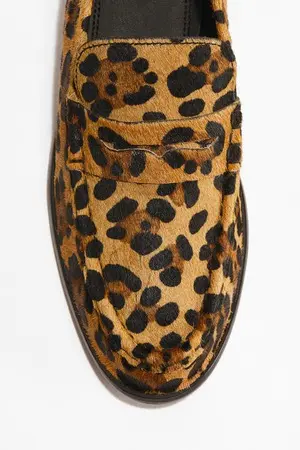 H&m Leopard Print Leather Loafers