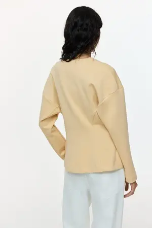 H&M Jersey Jacket With V-neck And Drop Shoulder