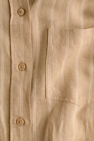 H&m Mama Linen-blend Shirt