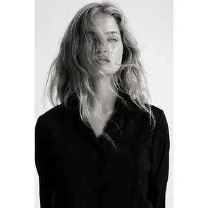 H&m Pintucked Pyjama Shirt - Black