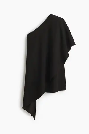 Women's One Shoulder Cape Tops