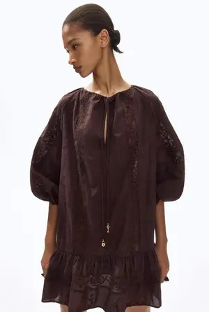 H&m Lace-inset Tunic Dress