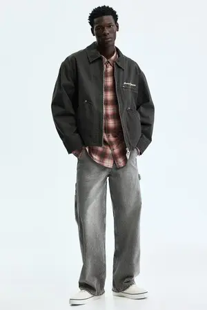 H&m Relaxed Fit Shirt - Pink/plaid