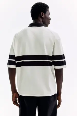 H&M Loose Fit Knitted Polo Shirt
