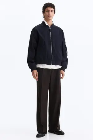 H&m Bomber Jacket - Navy Blue