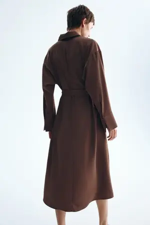 H&m Belted Shirt Dress