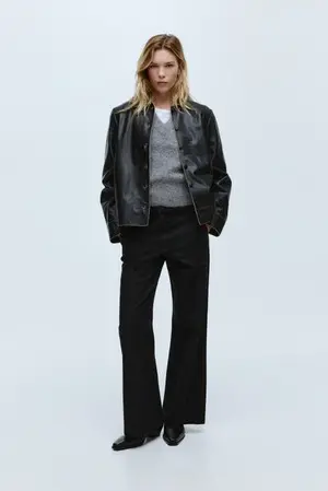 H&m Flared High Jeans - Black