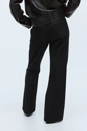 H&m Flared High Jeans - Black