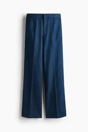 H&M Flared High-rise Jeans - Denim Blue