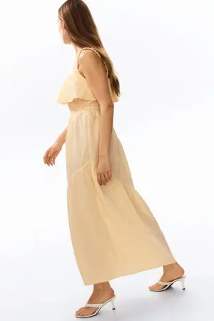 H&m Flounced Tiered Midi Dress