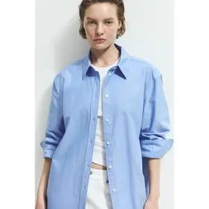 H&M Oxford Cotton Relaxed-fit Shirt - Blue