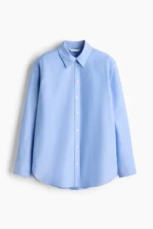 H&M Oxford Cotton Relaxed-fit Shirt - Blue