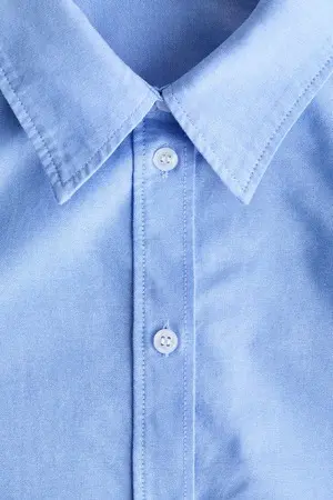 H&M Oxford Cotton Relaxed-fit Shirt - Blue