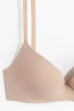 H&m Microfiber Super Push-up Bra - Beige