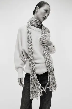 H&m One-shoulder Fine Knit Jumper