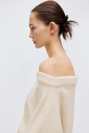 H&m One-shoulder Fine Knit Jumper