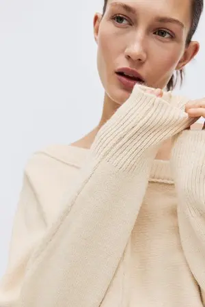 H&m One-shoulder Fine Knit Jumper