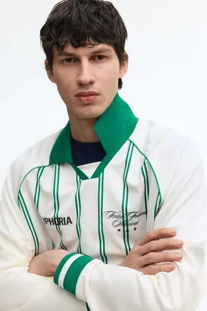 H&m Loose Fit Printed Polo Shirt