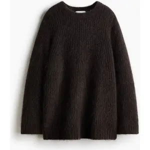 H&m Mohair-blend Ribbed Jumper