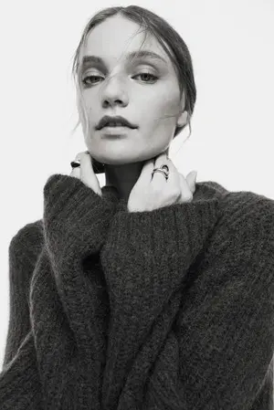 H&m Mohair-blend Ribbed Jumper