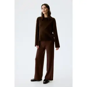 H&m Mama Knitted Wide-leg Trousers