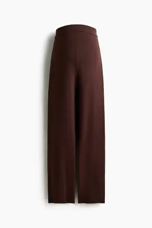 H&m Mama Knitted Wide-leg Trousers