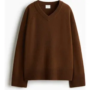 H&m Oversized Wool V-neck Jumper