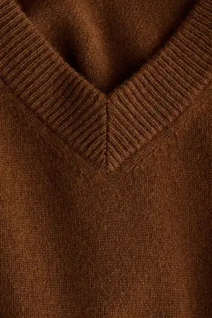 H&m Oversized Wool V-neck Jumper