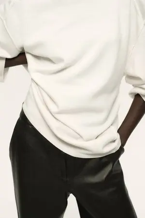 H&m Merino Wool Ribbed Turtleneck Jumper