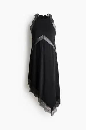 H&m Mama Lace-trimmed Midi Dress