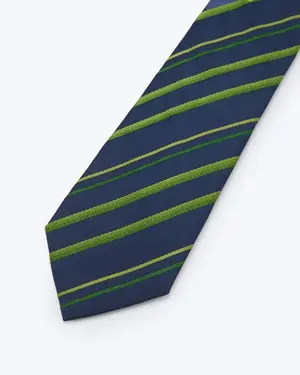 KNOTTERY & CO Diagonal Striped Silk Jacquard Neck Tie