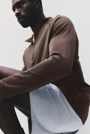H&m Muscle Fit Zip Top Sports Top