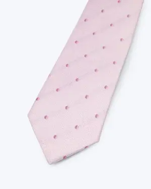KNOTTERY & CO Petal Dot Silk Jacquard Neck Tie