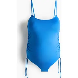 H&m Mama Padded-cup High Leg Swimsuit - Blue
