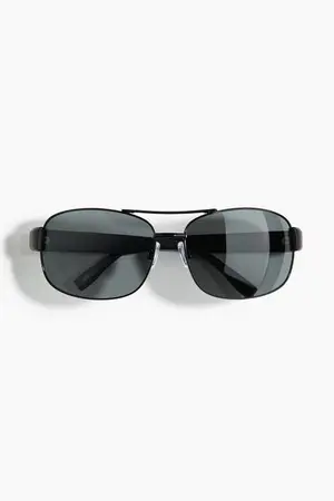 H&m Aviator Sunglasses With Metal And Plastic Frames - Black