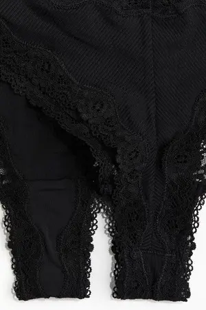 H&M 5-pack Microfiber And Lace Brazilian Briefs