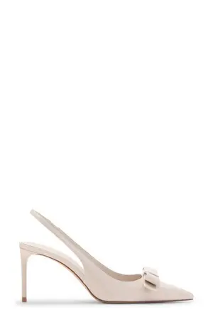 Mango Bow Pointed Toe Slingback Pumps