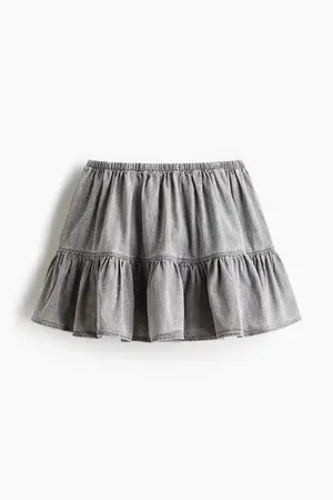 H&m Tiered Flounced Mini Skirt