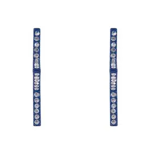 HALLMARK Star Hoop Earrings With Crystal Accents