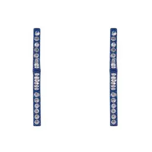 HALLMARK Star Hoop Earrings With Crystal Accents