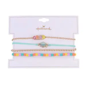 HALLMARK Pastel Graduation Bracelet Set