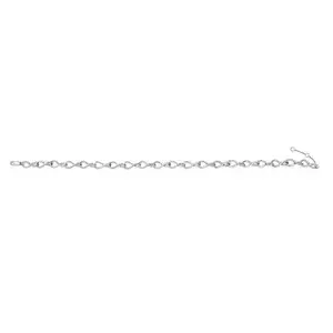 HAUS OF BRILLIANCE 1/2 Cttw Diamond Linked Infinity Anklet In Sterling