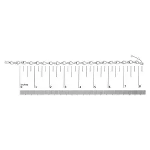 HAUS OF BRILLIANCE 1/2 Cttw Diamond Linked Infinity Anklet In Sterling