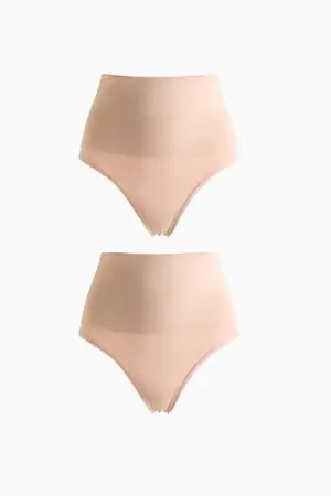 H&m 2-pack Shape Thong Briefs - Light Beige