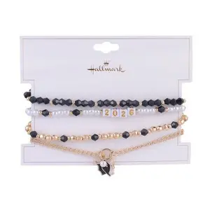 HALLMARK 4-piece Graduation Charm Bracelet Set