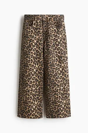 H&M High Waist Wide Leg Ankle Jeans